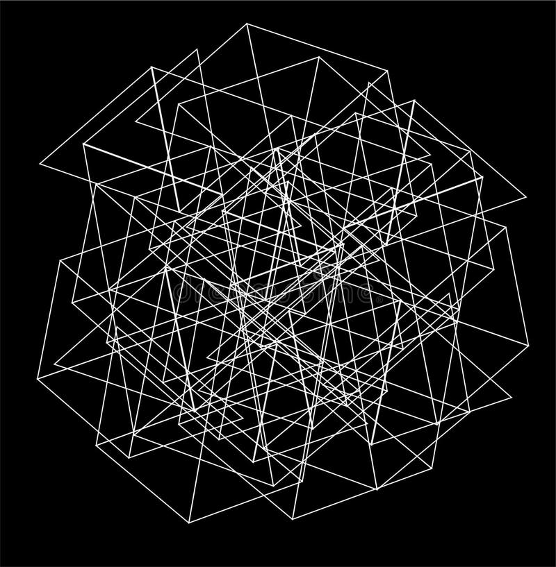 White Triangle Hexagonal Network Connection Shape for Wallpaper and ...