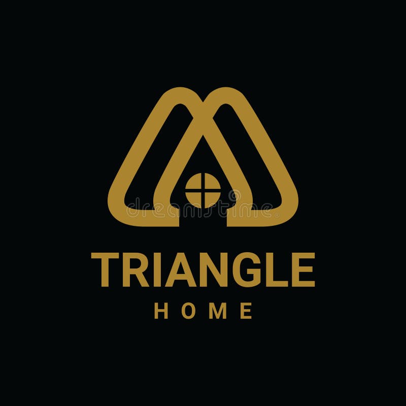 Triangle home stock vector. Illustration of flat, brand - 190830416
