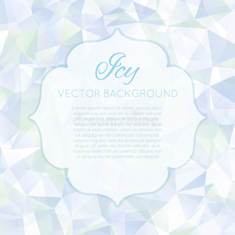 Triangle Ice Blue Abstract Vector Background Stock Vector ...
