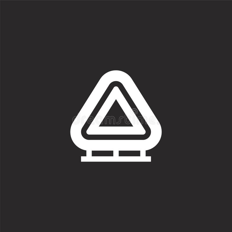 Triangle Icon. Filled Triangle Icon for Website Design and Mobile, App ...