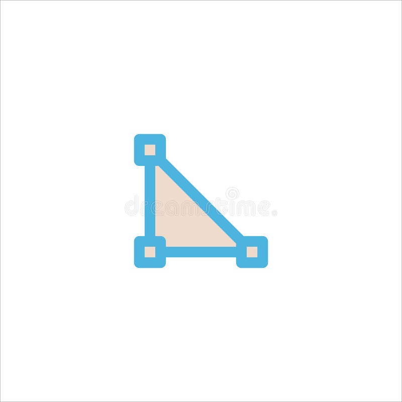 Triangle Icon Flat Vector Logo Design Trendy Stock Vector ...