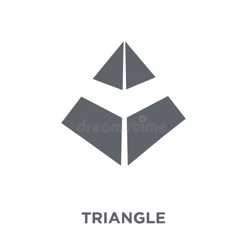 Triangle Icon Vector Isolated on White Background, Triangle Sign , Line ...