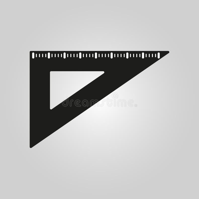 The triangle icon stock vector. Illustration of graduated - 78741689