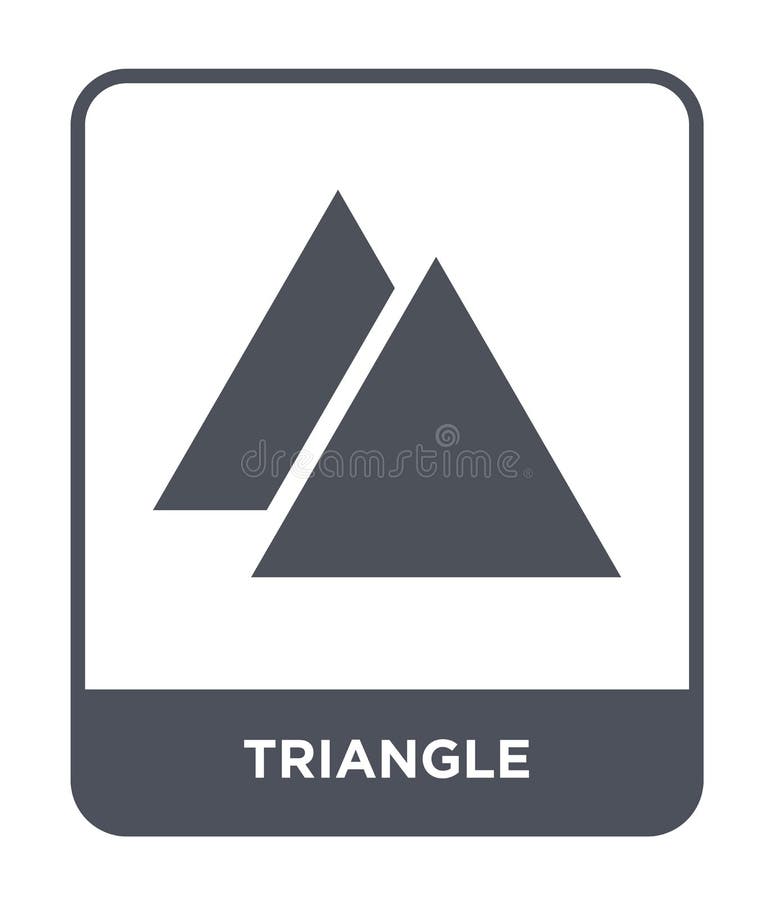 Triangle Icon in Trendy Design Style. Triangle Icon Isolated on White ...