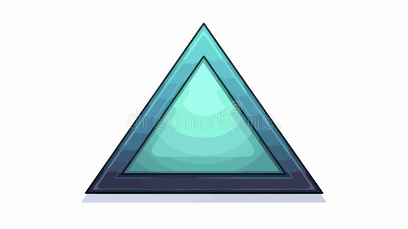 Triangle Icon Vector Cartoon Vector Illustration Stock Vector ...