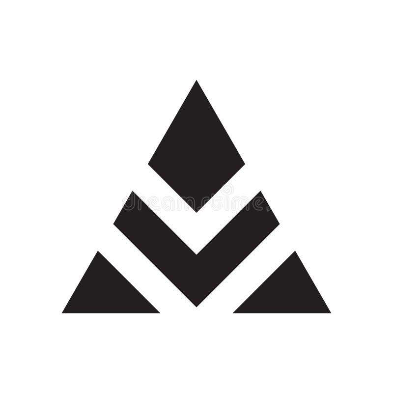 Triangle Icon Vector Sign and Symbol Isolated on White Background ...