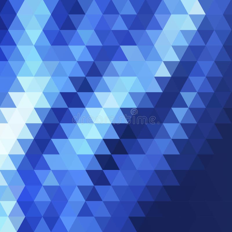 Triangle Illustration. Blue Geometric Design. Eps 10 Stock Illustration ...