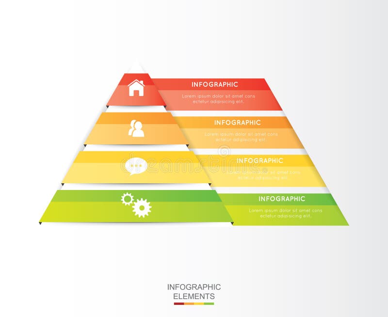 Triangle Infographic for Business Project Stock Vector - Illustration ...