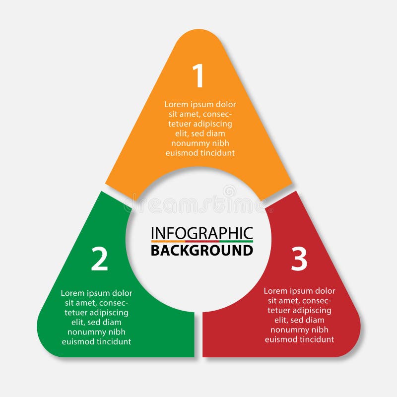 Triangle Infographic Element, Presentation, Editable Vector ...