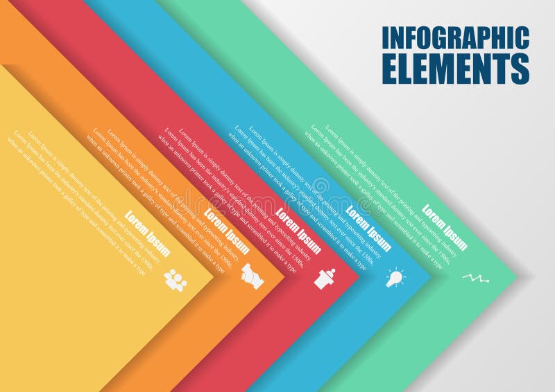 Triangle Infographic Elements. Stock Vector - Illustration of ...