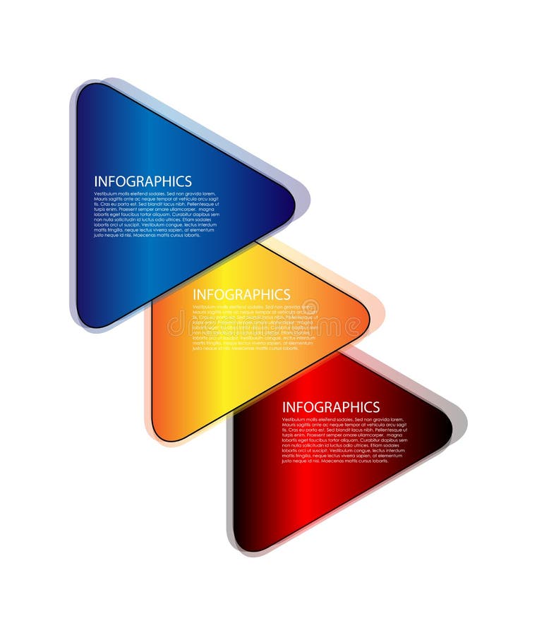 Triangle infographic stock vector. Illustration of process - 30692931