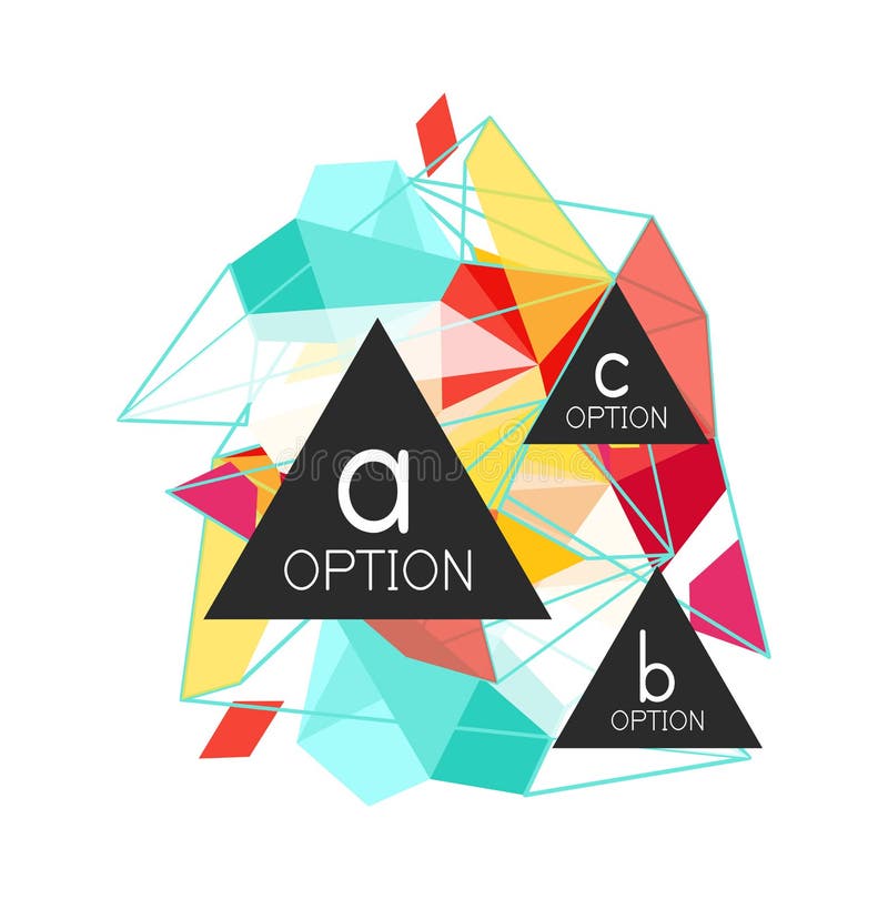 Triangle Infographics Design Layout Stock Vector - Illustration of info ...