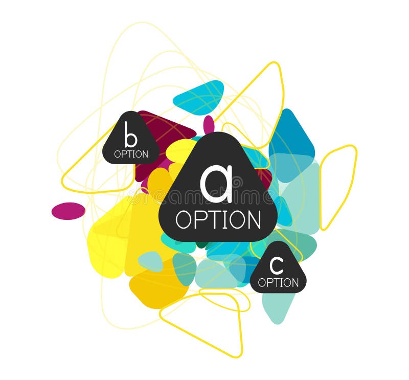 Triangle Infographics Design Layout Stock Vector - Illustration of icon ...