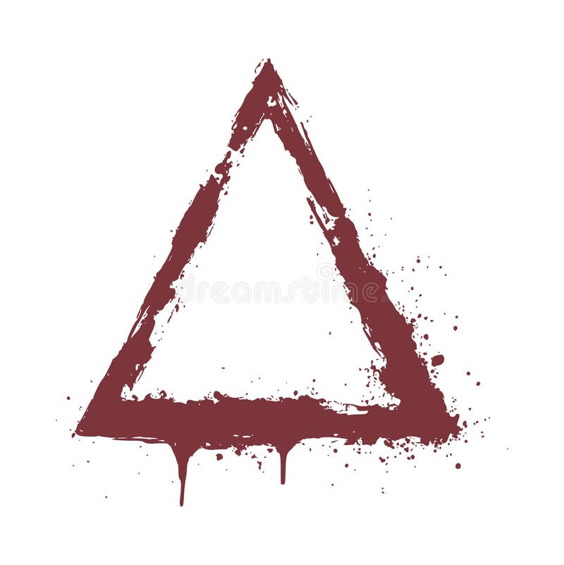 Triangle ink splash figure stock illustration. Illustration of stain ...
