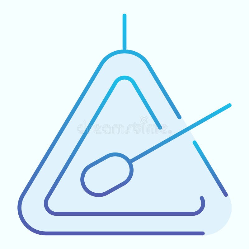 Triangle Instrument Flat Icon. Percussion Instrument Vector ...