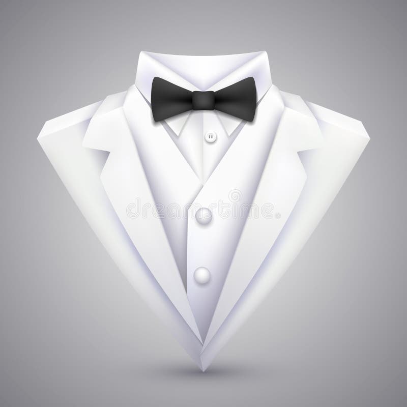 Triangle Jacket with a Bow Tie Stock Vector - Illustration of vector ...