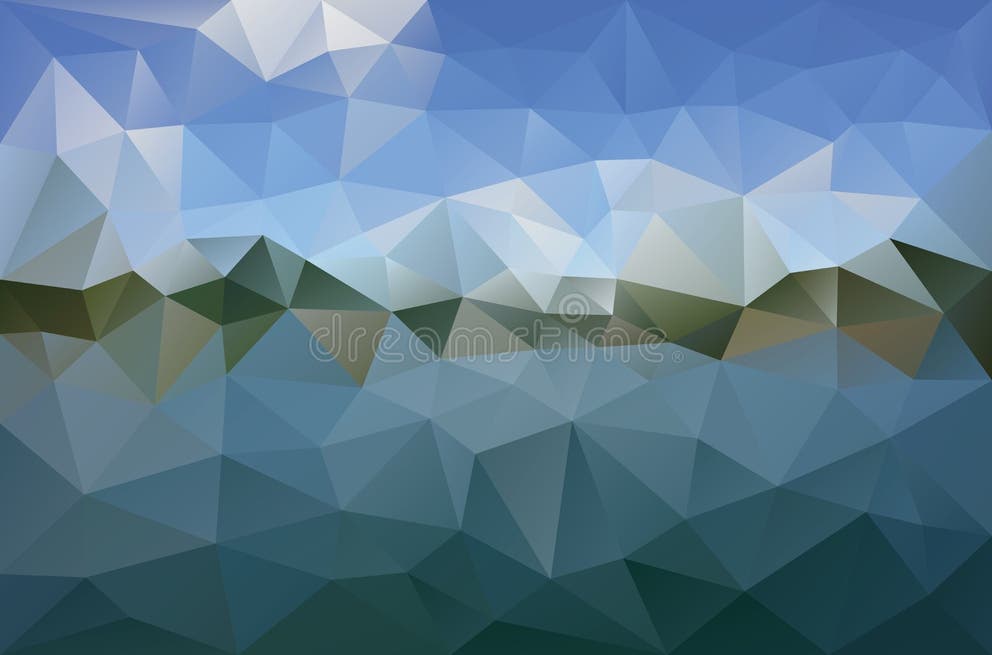 Triangle land 1 stock vector. Illustration of blue, geometric - 88830172