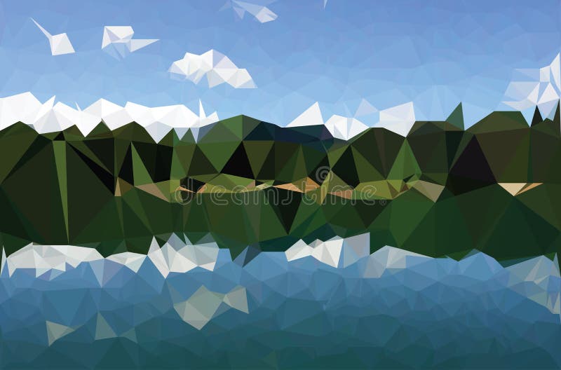 Triangle land 2 stock vector. Illustration of decoration - 88830219