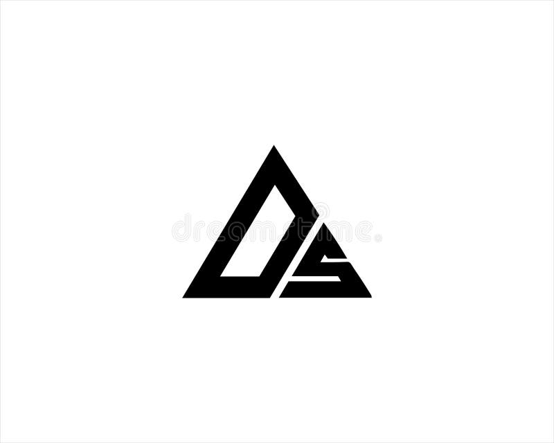 Triangle Letter DS Logo Icon Design Stock Vector - Illustration of ...