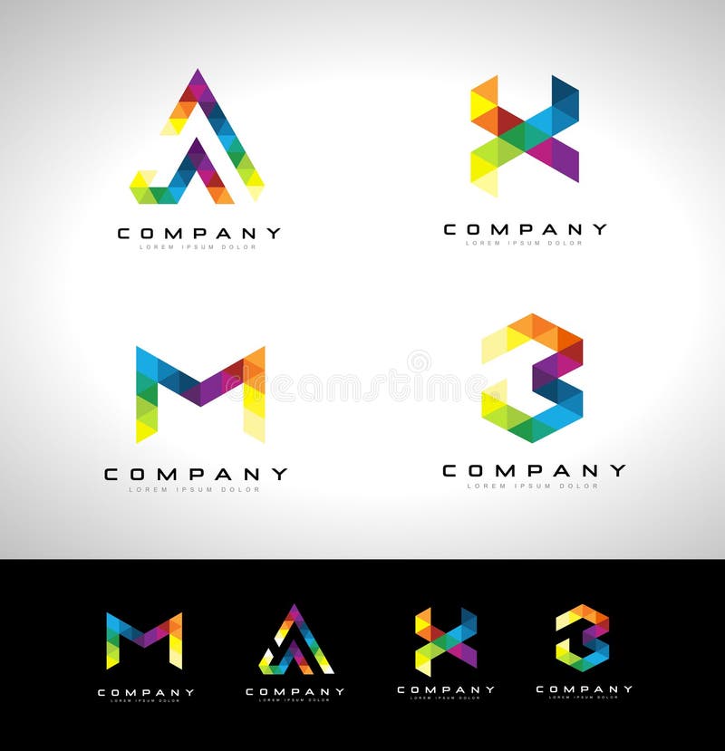 Triangle Letter Logo stock vector. Illustration of background - 73358389