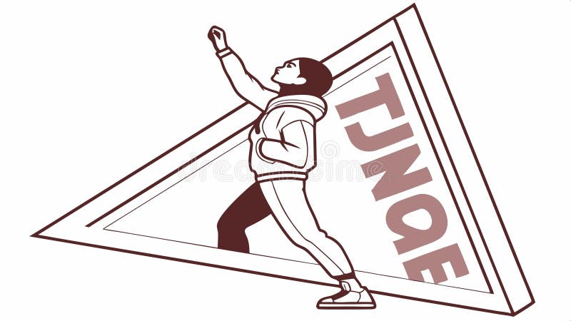 Triangle with Letters, Geometric Shape and Abstract Design Vector ...