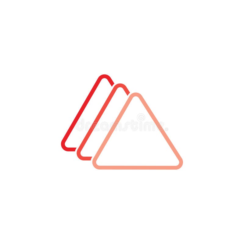 Triangle Line Motion Gradient Logo Vector Stock Vector - Illustration ...