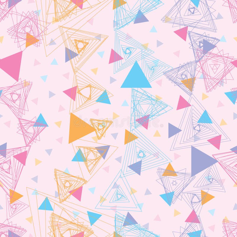 Triangle Line Vertical Seamless Pattern Stock Vector - Illustration of ...