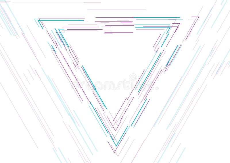 Triangle Linear Shape Abstract Futuristic Tech Background Stock Vector ...