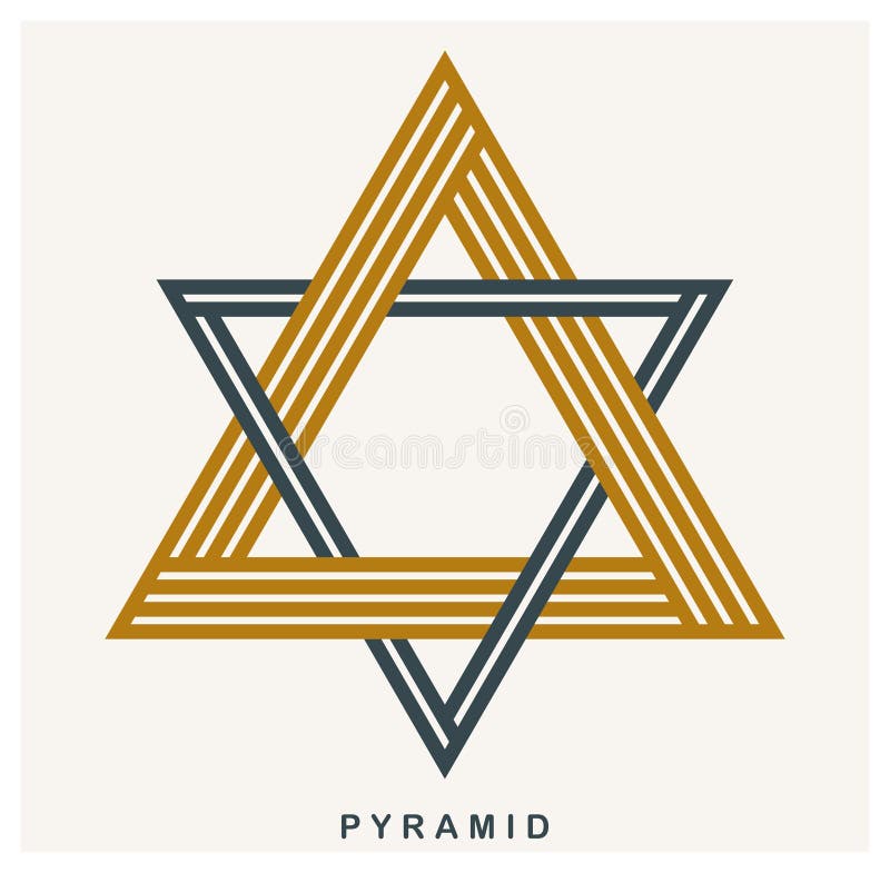 Triangle Linear Vector Symbol Isolated on White Background, Sacred ...