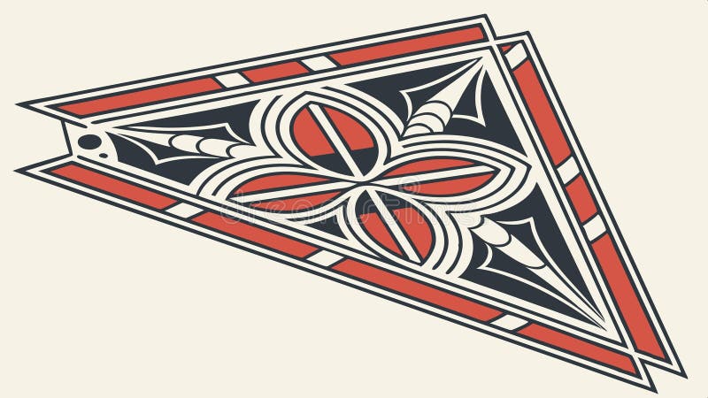 Triangle with Lines Fan, Geometric Vector Design Art Element Generative ...