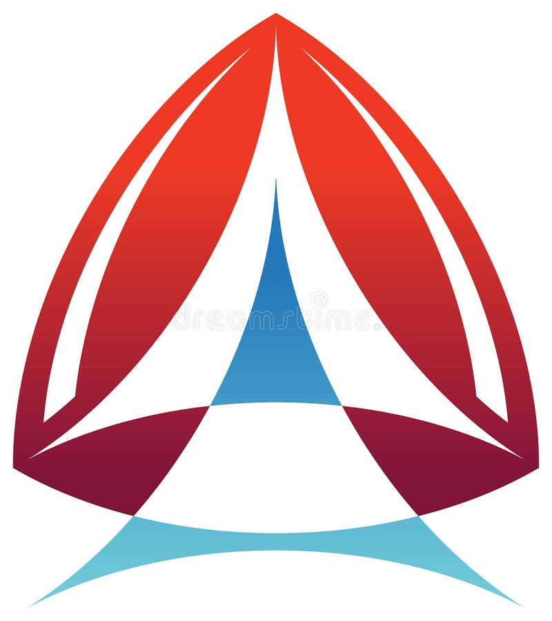 Triangle logo stock vector. Illustration of drawing, symbol - 14123818