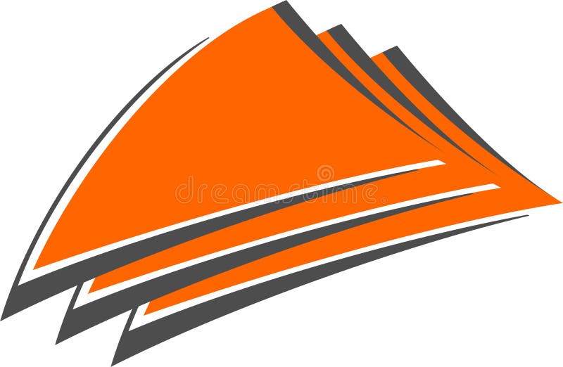 Triangle logo stock vector. Illustration of orange, triangle - 20504456