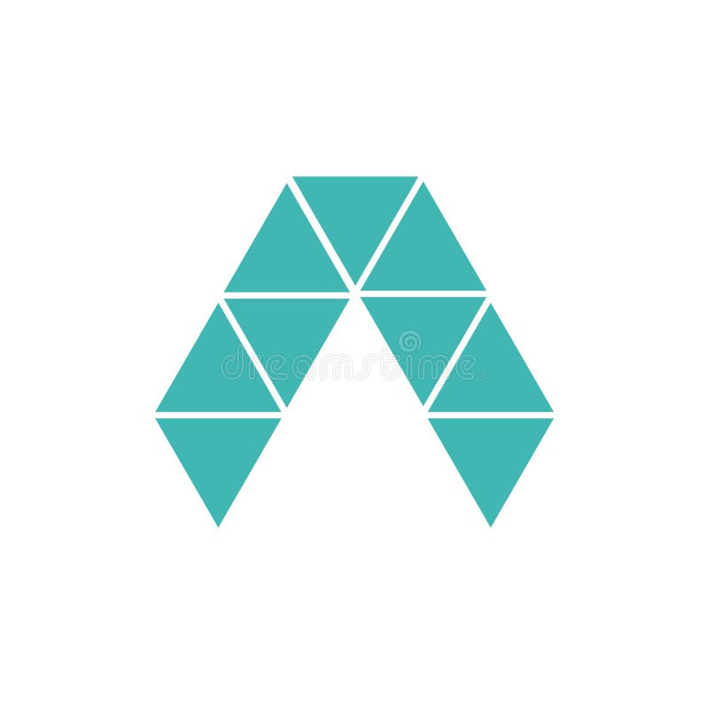 A Triangle Logo Logo Concept, Branding, Creative Simple Icon Stock ...