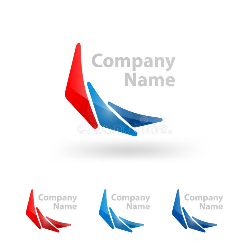 Triangle Logo Company Name Design Stock Vector - Illustration of emblem ...