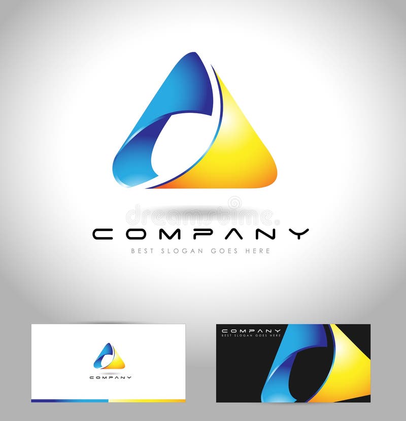 Triangle Logo Concept stock vector. Illustration of icon - 63943096