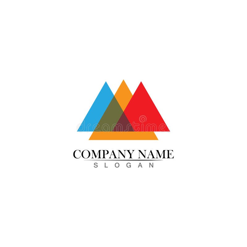 Triangle Logo Design Vector. Stock Vector - Illustration of digital ...