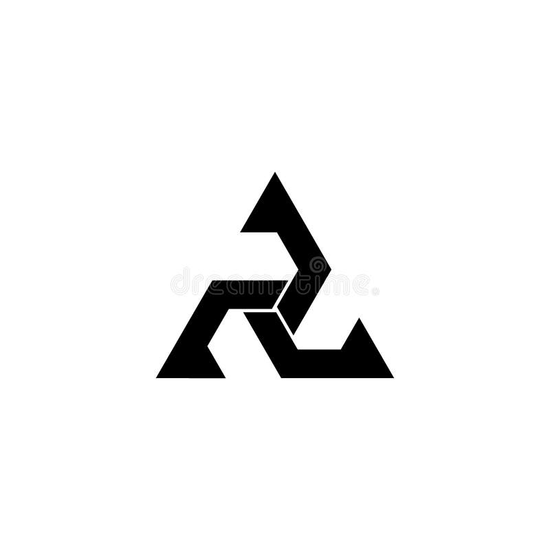 Triangle Logo Graphic Flat Design., Vector Illustration of a Symbol ...