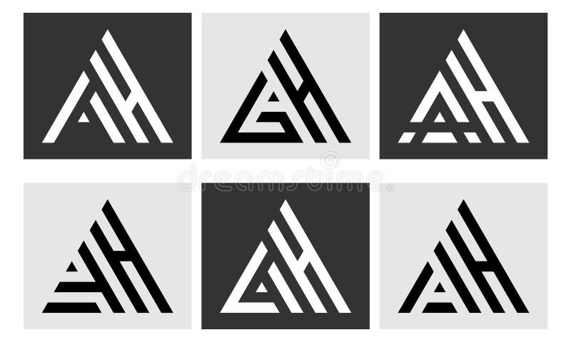 Triangle Logo Letters Design Editable Vector Template Stock ...