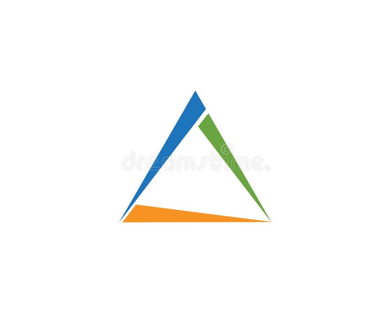 Simple triangle logo stock vector. Illustration of brand - 103168110