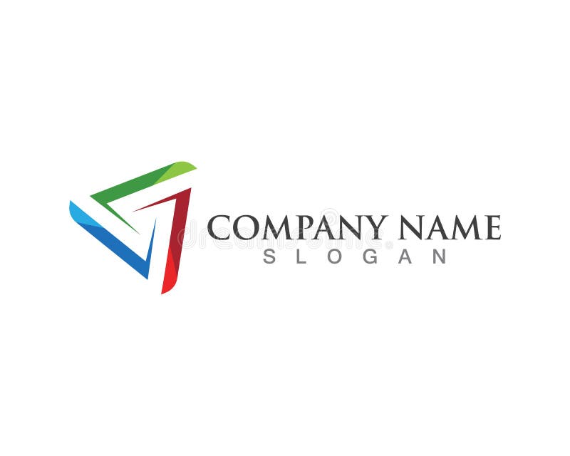 Triangle Logo Template stock vector. Illustration of shape - 213260653