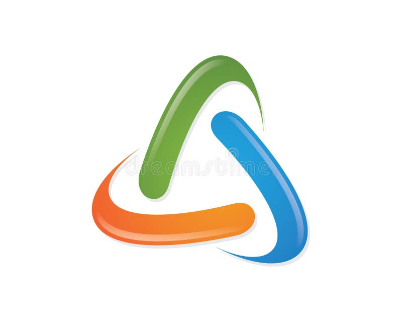 Triangle Logo Template stock vector. Illustration of concept - 103747583