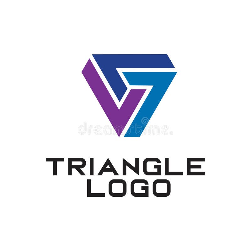 Triangle logo stock vector. Illustration of abstract - 221900624