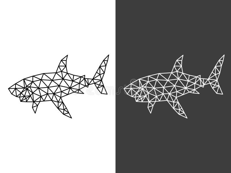Triangle shark logo stock vector. Illustration of triangle - 231218671