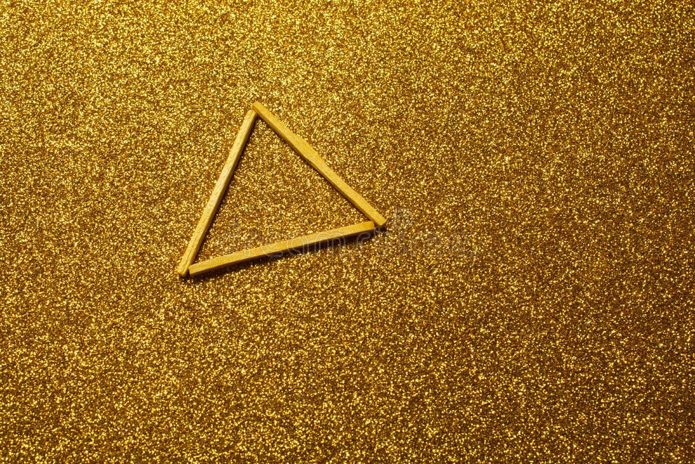 Triangle Made from Wooden Sticks Stock Photo - Image of shaped, design ...