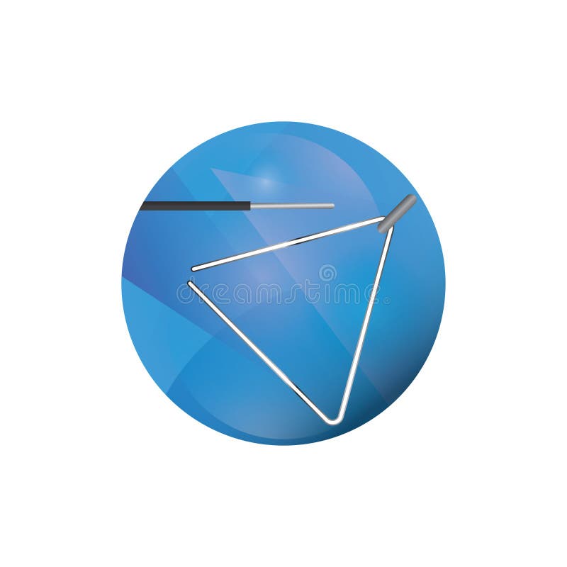 Triangle and Metal Rod. Vector Illustration Decorative Background ...