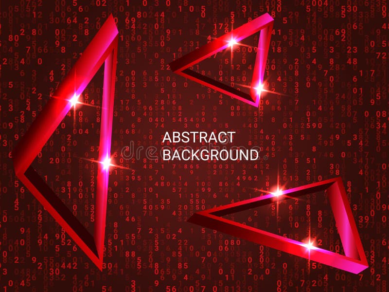 Triangle Metal Sparkle on Background Stock Illustration - Illustration ...