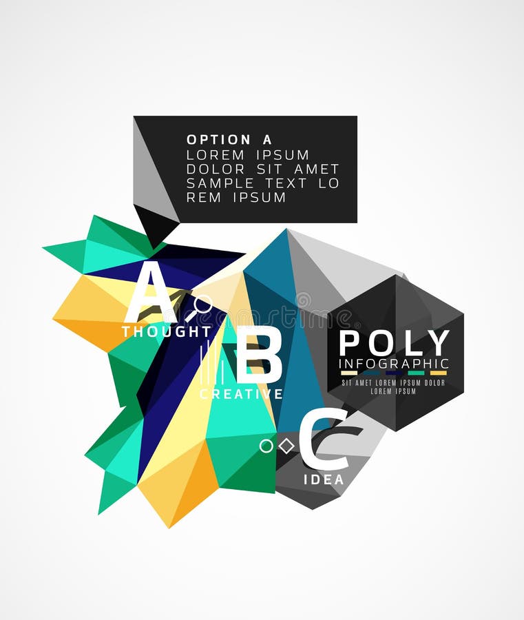 Triangle Modern Info Banner Stock Vector - Illustration of information ...