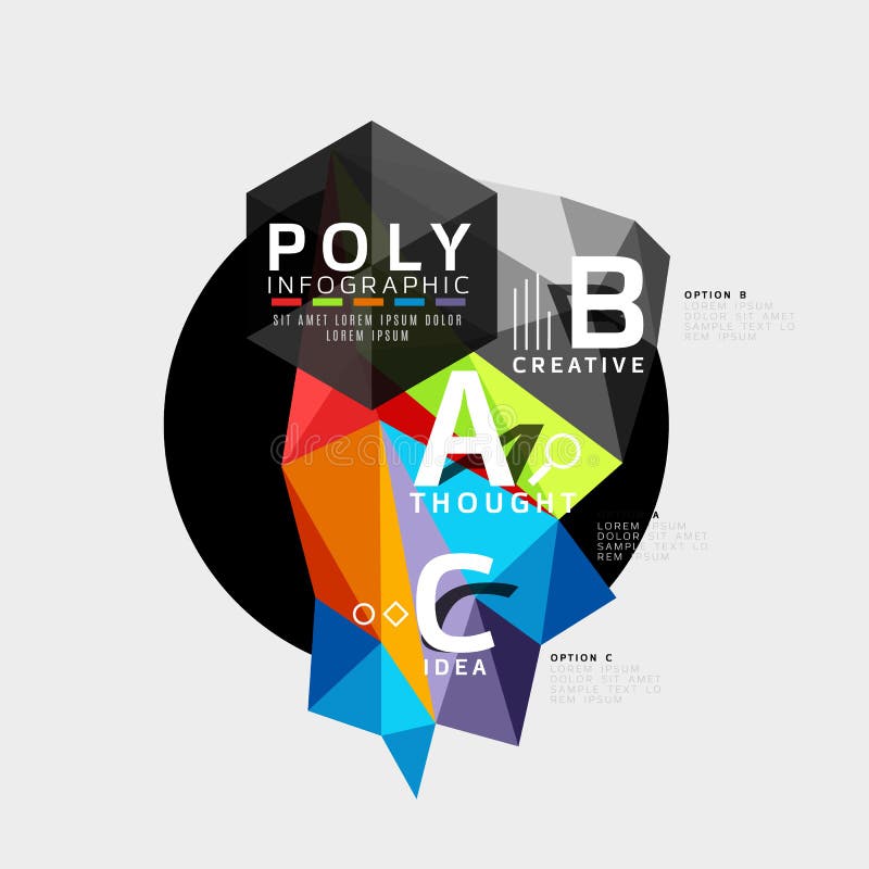 Triangle Modern Info Banner Stock Vector - Illustration of advertising ...