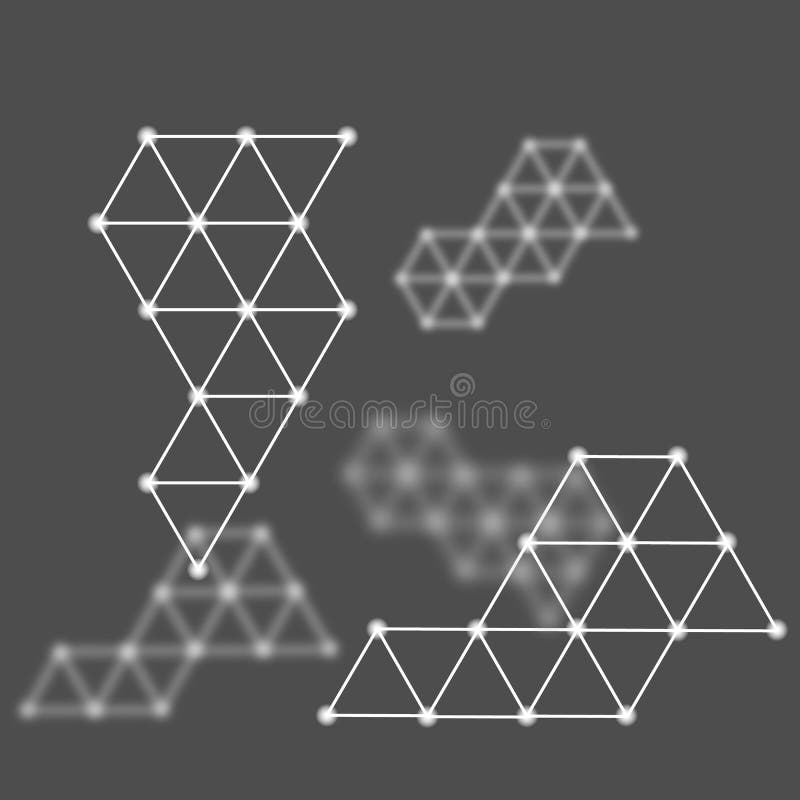 Molecular triangle stock illustration. Illustration of triangle - 2018720