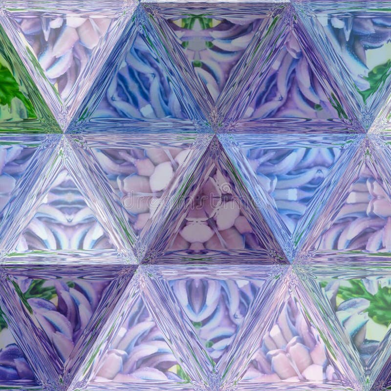 Triangle Mosaic Illustration Looks Like Patchwork or Stained-glass ...